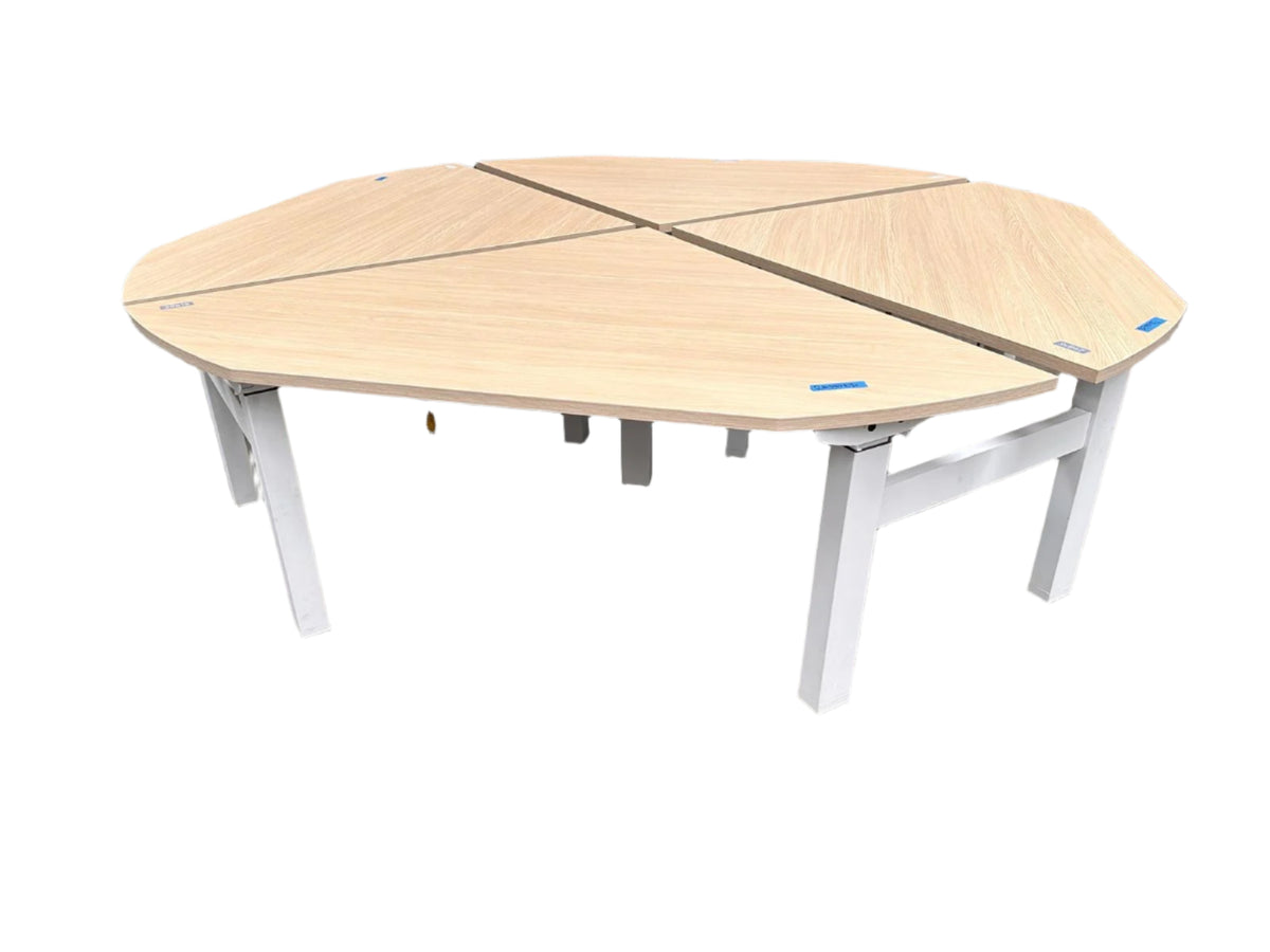 Round Workstation Table - Pod of 4 – Green Furniture Hub